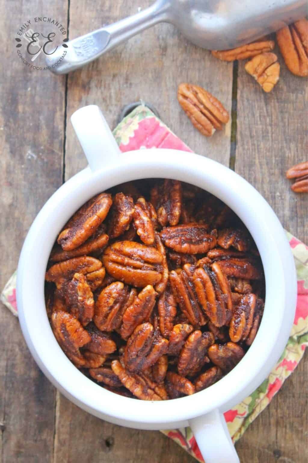 Sweet and Spicy Oven Roasted Pecans Recipe
