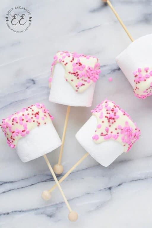 The Best White Chocolate Covered Marshmallows for Valentine's Day
