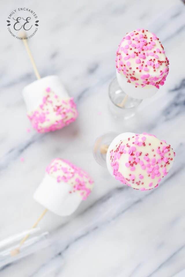 The Best White Chocolate Covered Marshmallows for Valentine's Day