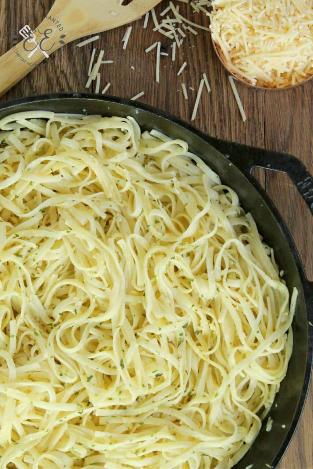 The Best Garlic Buttered Parmesan Noodles Recipe
