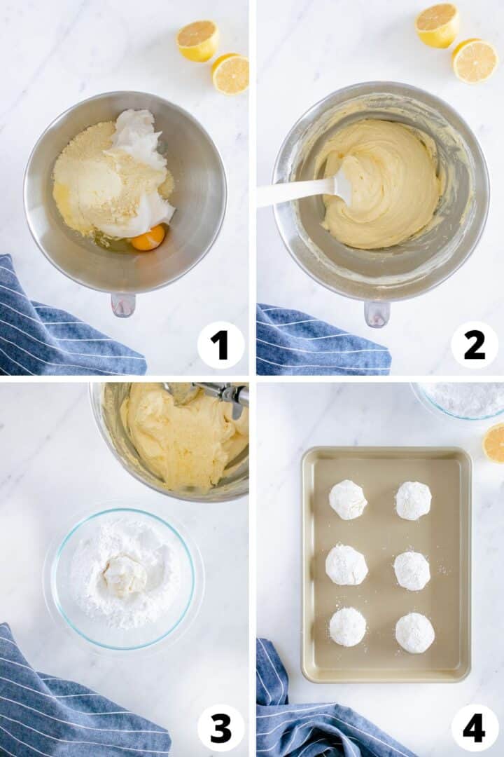 The Best Lemon Snowflake Cookies Recipe with Cake Mix