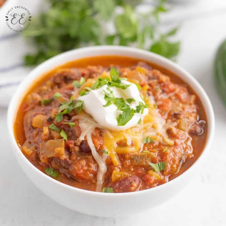 The Best Spicy Chili Recipe Made on the Stove or in a Slow Cooker