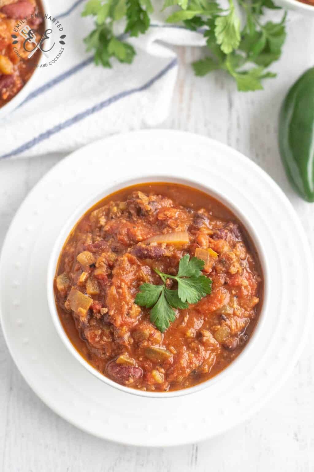 The Best Spicy Chili Recipe Made on the Stove or in a Slow Cooker