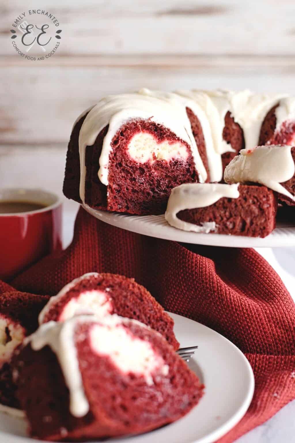 The Best Red Velvet Bundt Cake Recipe with Cream Cheese Filling