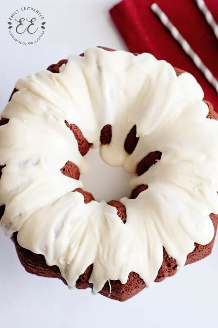 The Best Red Velvet Bundt Cake Recipe with Cream Cheese Filling