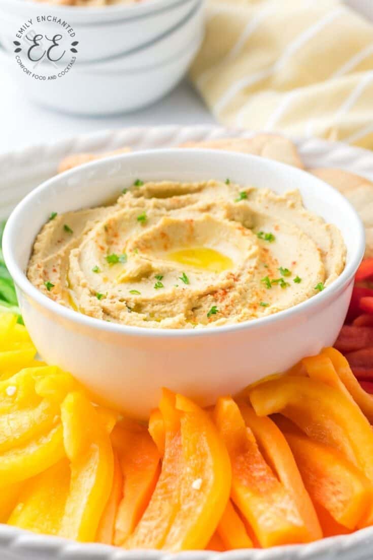 Easy Homemade Hummus Recipe in a Food Processor