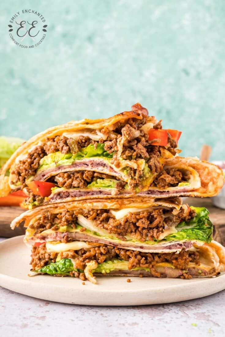 The Best Beef Taco Foldover (Tiktok Tortilla Wrap Hack)