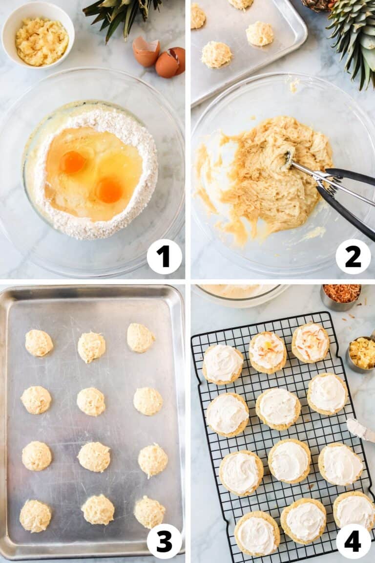 The Best Pina Colada Cookies (Tropical Pineapple Cookies with Coconut)