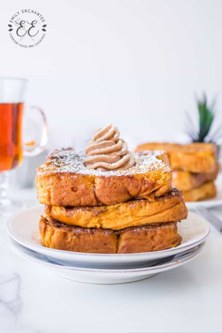 The Best Pumpkin French Toast with Whipped Maple Cinnamon Butter
