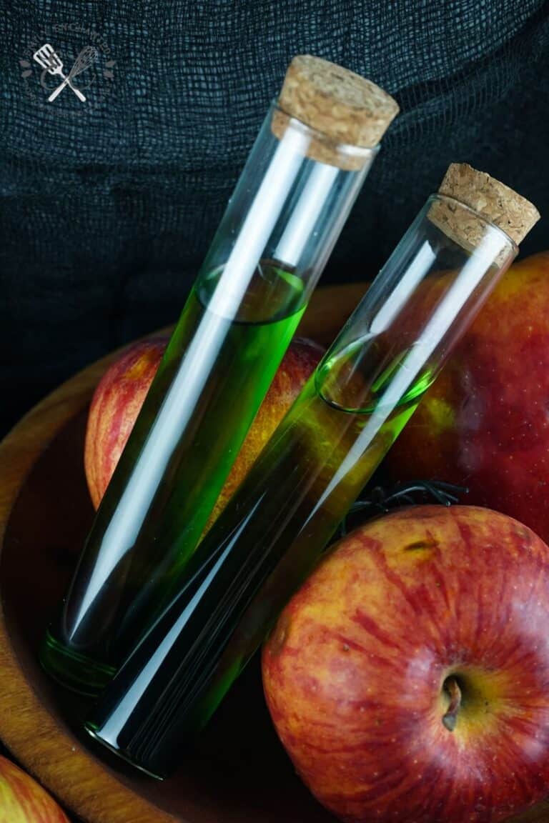 Poison Apple Vodka Shooters (Halloween Test Tube Shots)