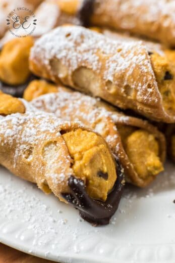 The Best Pumpkin Cannoli with Chocolate Chips Fall Dessert