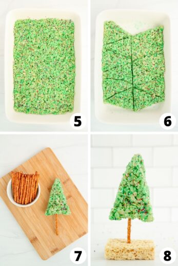 The Best Christmas Tree Rice Krispie Treats Recipe
