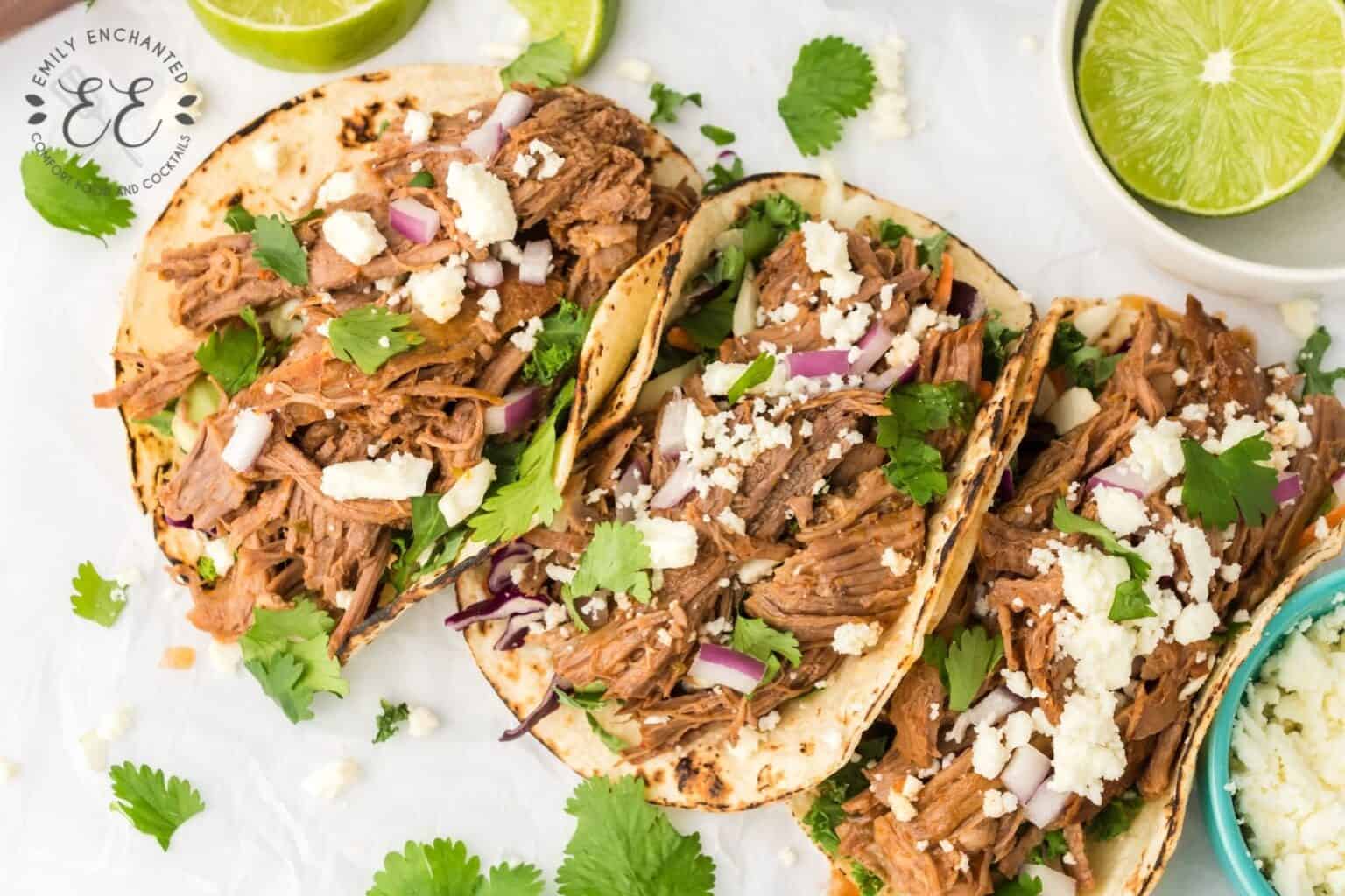 The Best Crock Pot Beef Tacos with Shredded Beef