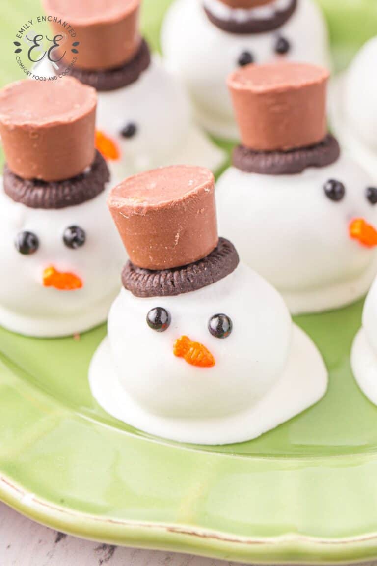 Melted Snowman Oreo Balls Perfect for Best Christmas Treats
