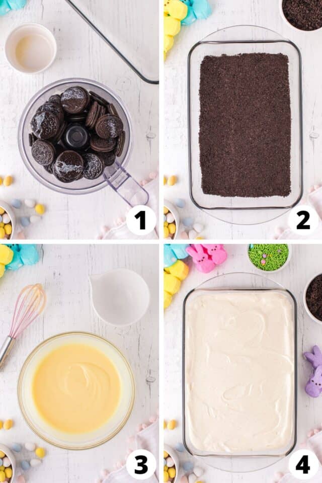 Easter Dirt Cake with Peeps (No Bake Easter Dessert)