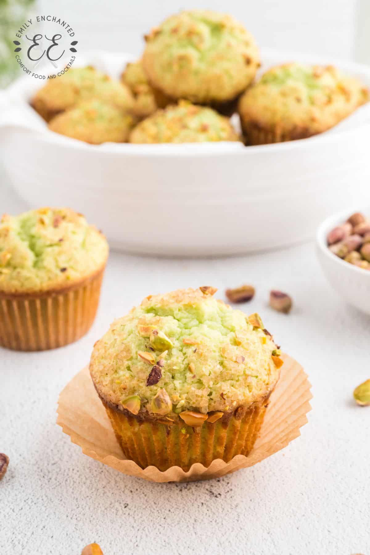 Delicious Bakery Style Pistachio Muffins