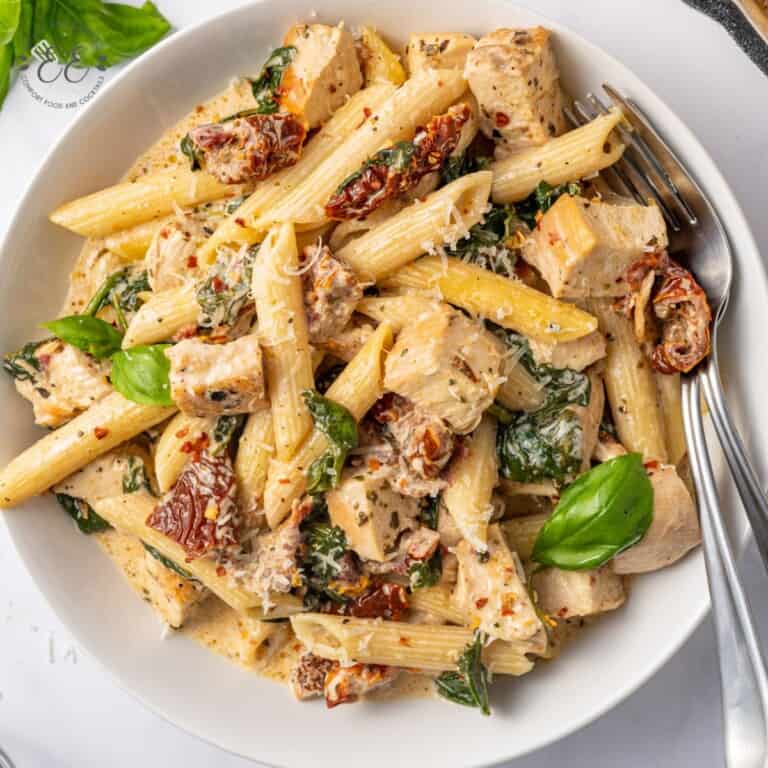Creamy Tuscan Chicken Pasta with Sun Dried Tomatoes