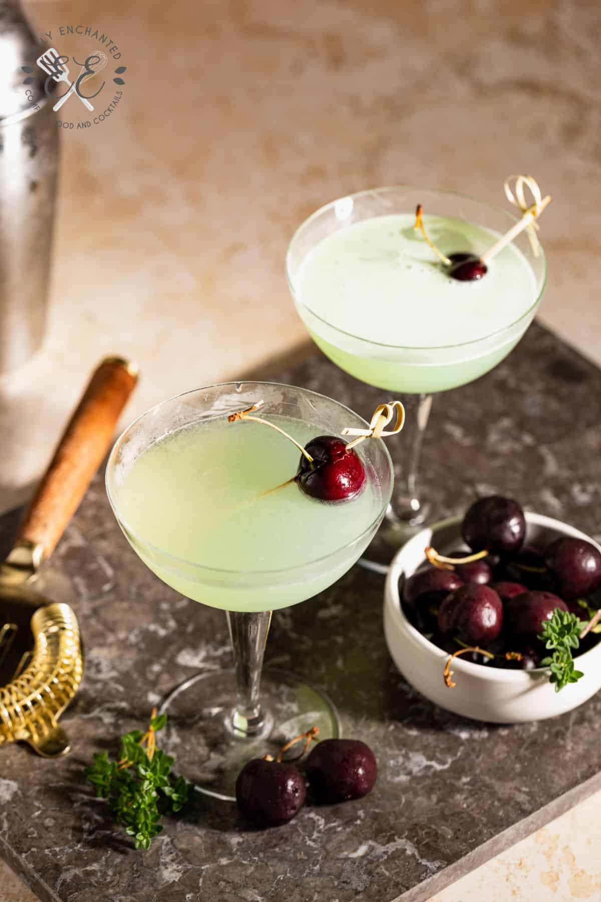 Last Word Cocktail with Gin and Green Chartreuse